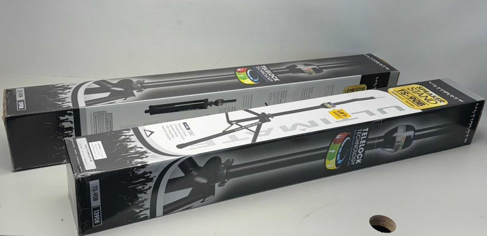 Ultimate Support TS-90B Telelock Tripod Speaker Stand - LOT OF 2 – LPAV