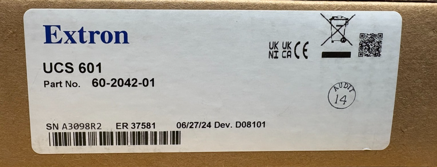 Extron UCS 601 Pro 4K USB-C 10G Dock (P/N: 60-2042-01) – LPAV