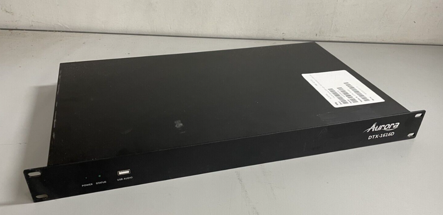 Aurora Multimedia DTX-1616D Dante-Enabled 16x16 Digital Audio DSP w/ A – LPAV