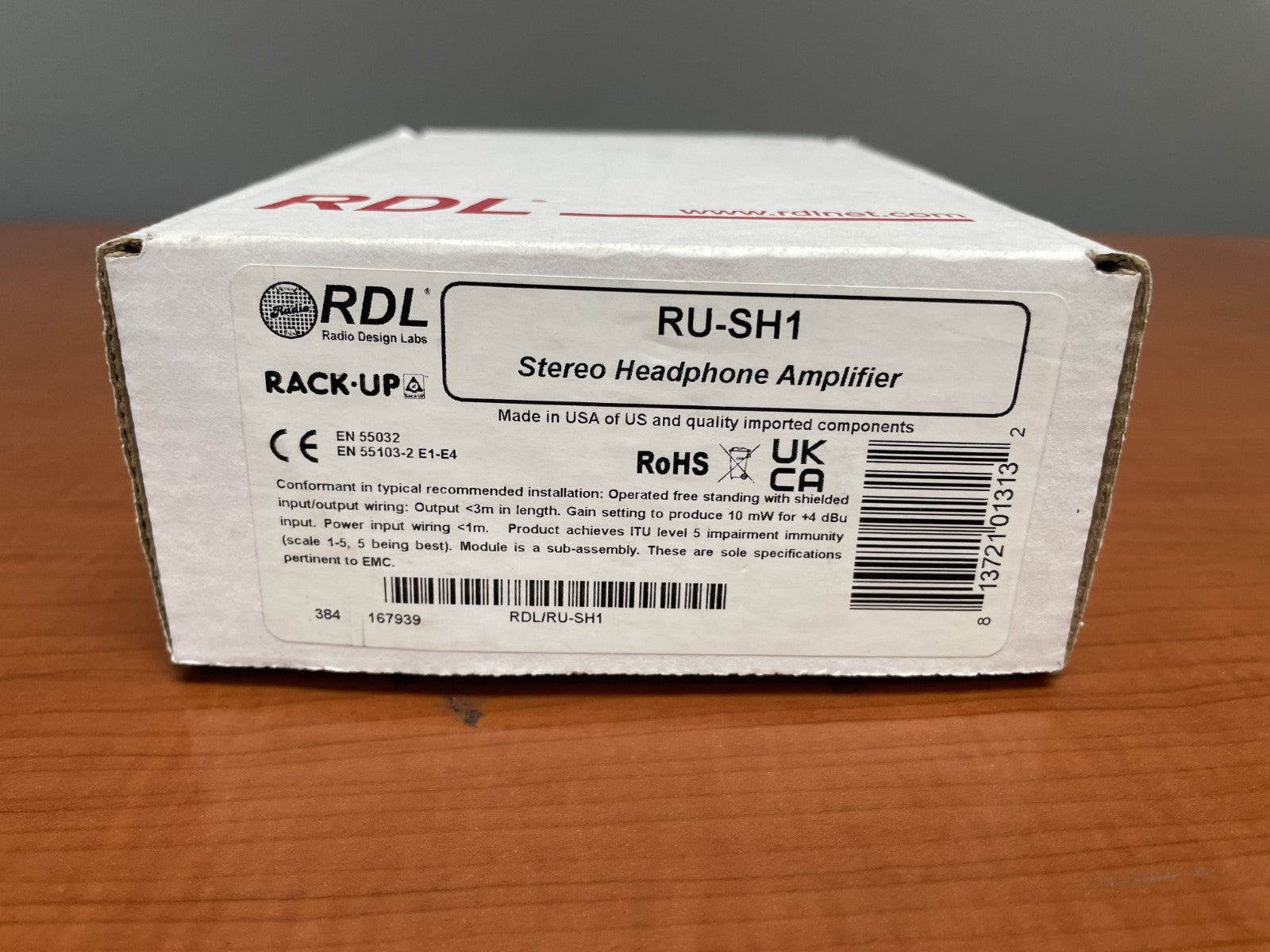 RDL RU-SH1 Stereo Headphone Amplifier RACK-UP Series – LPAV