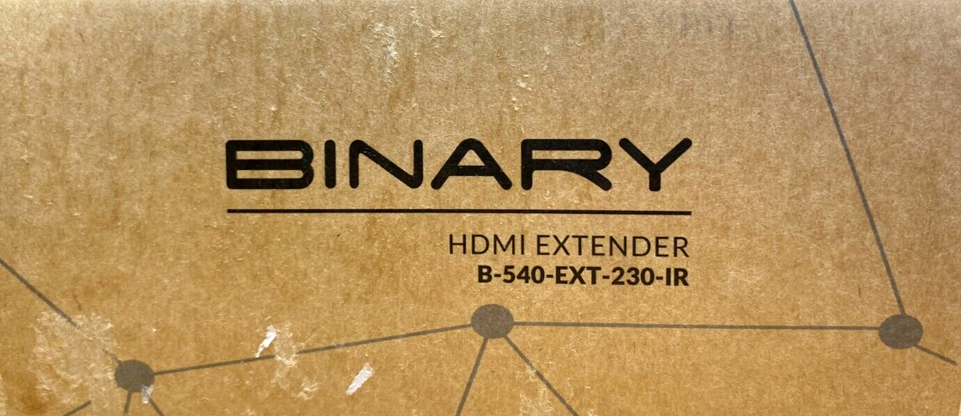 Binary HDMI Extender B-540-EXT-230-IR – LPAV