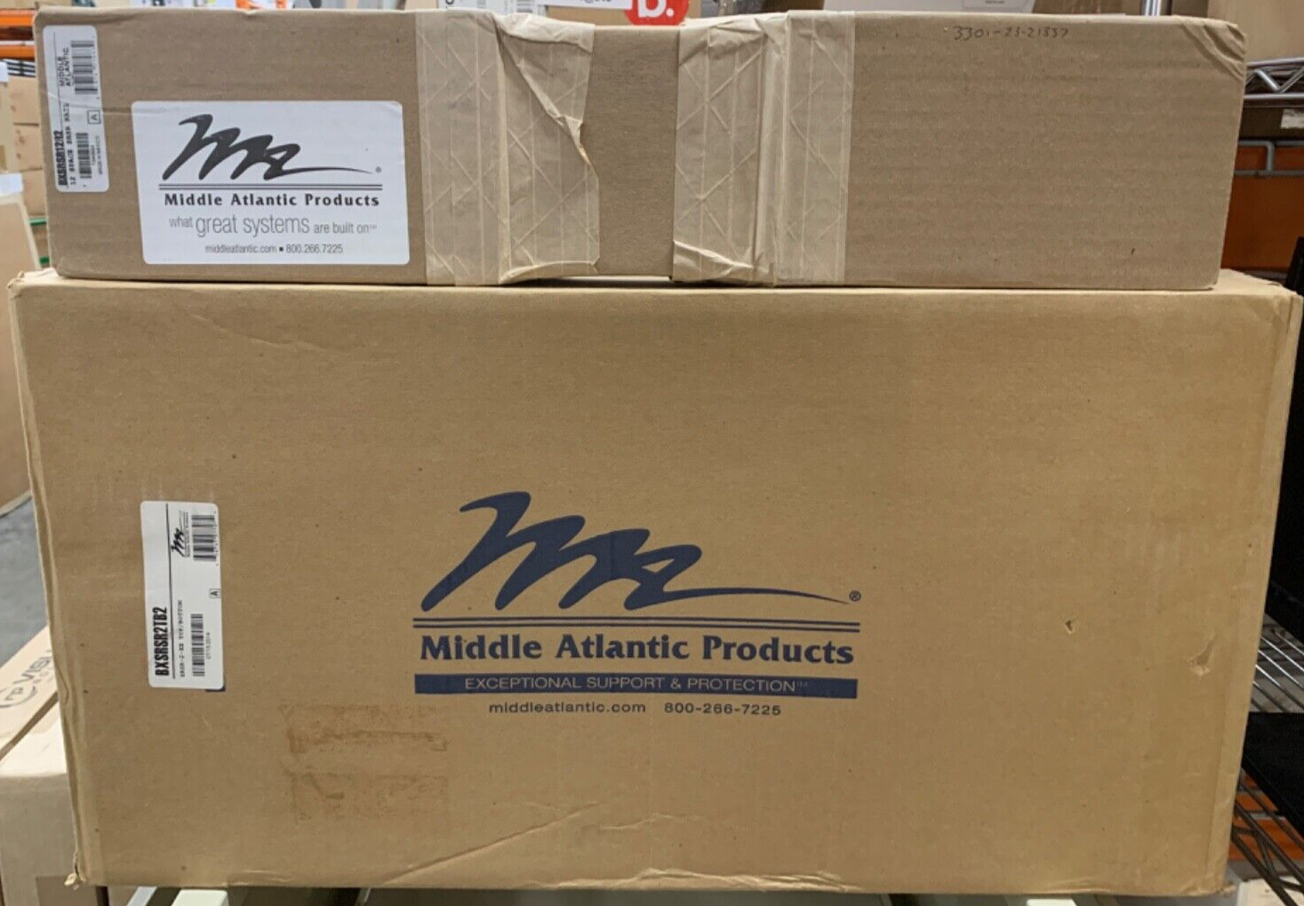 Middle Atlantic BXSRSR2TB2 Rotating Sliding Rack System w/ BXSRSR12R2 ...