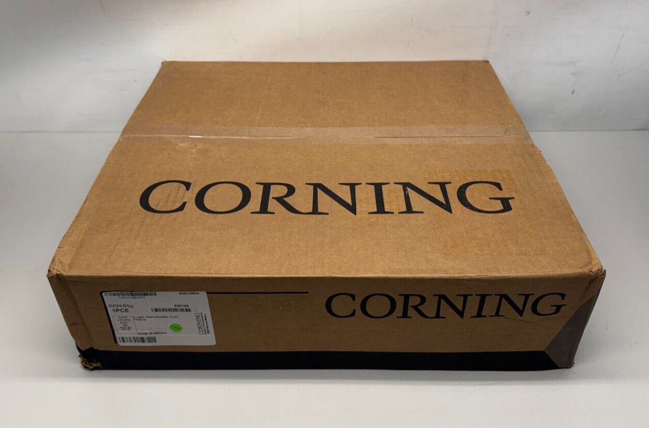 Corning CCH-01U Closet Connector Housing, 1 RU, Black, for 2 CCH Panel ...