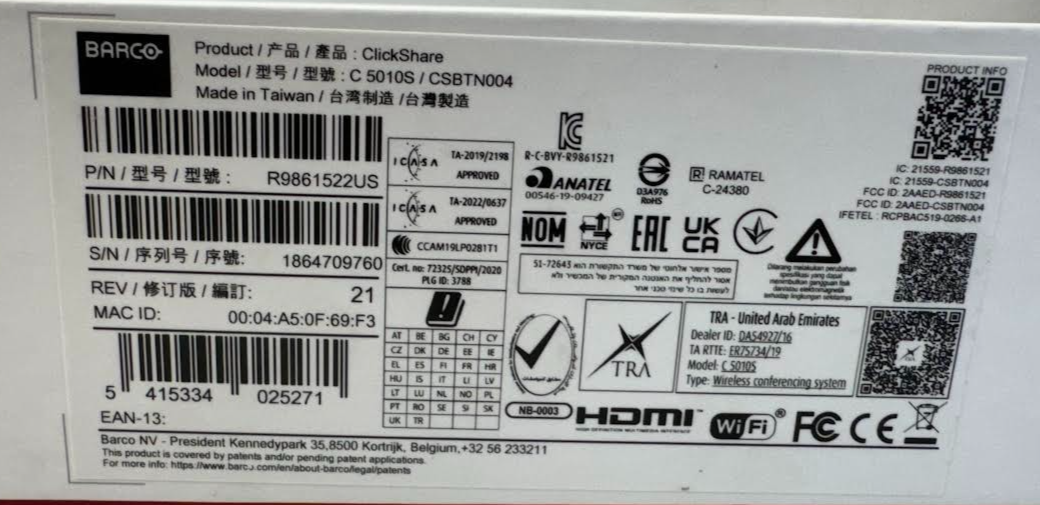 Barco ClickShare CX-50 Gen 2 Conferencing Solution – LPAV