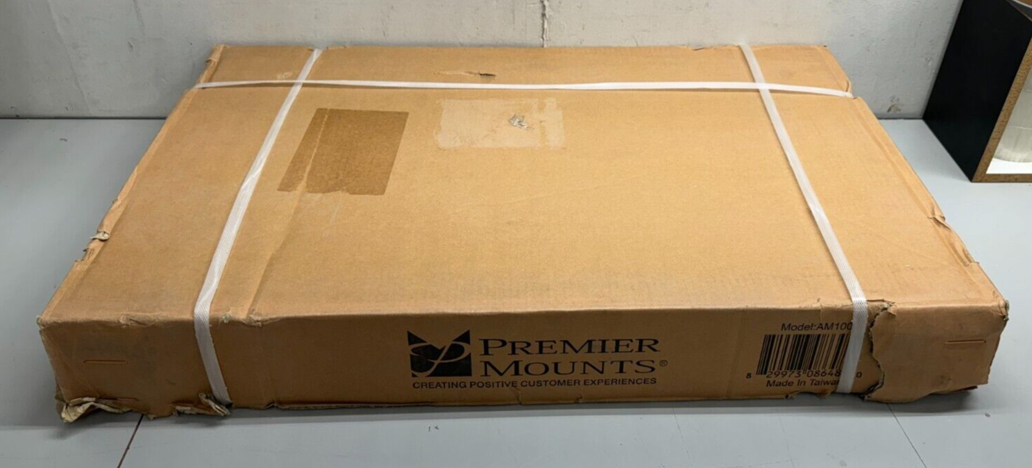 Premier Mounts AM100 Low-Profile Ultra-Slim Swingout Mount Black Suppo ...