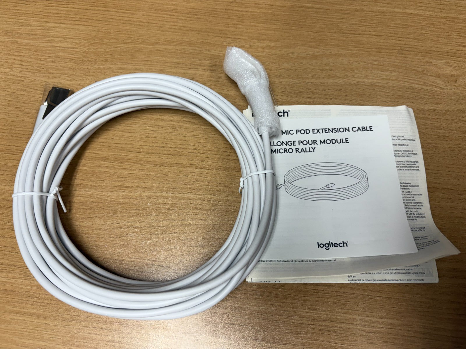 Logitech Rally Mic Pod Extension Cable (P/N: 952-000047) – LPAV