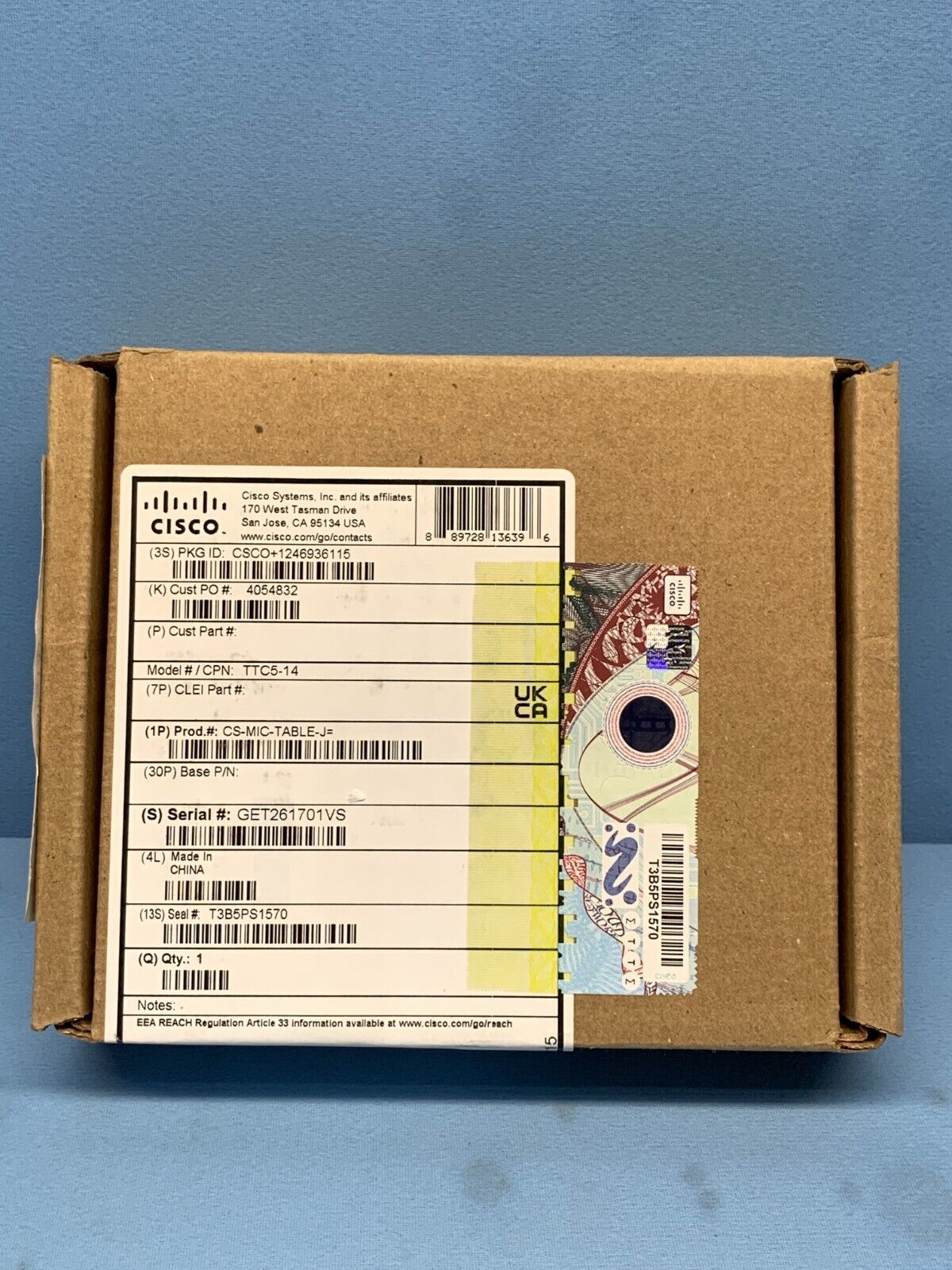 Cisco CS-MIC-TABLE-J Video Conference Table Microphone Mic TTC5-14 – LPAV