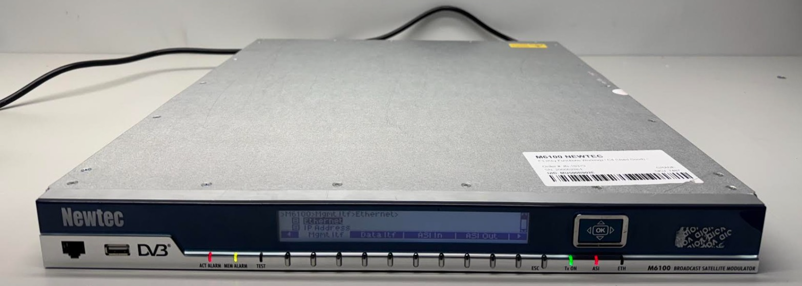 Newtec M6100 Broadcast Satellite Modulator – LPAV