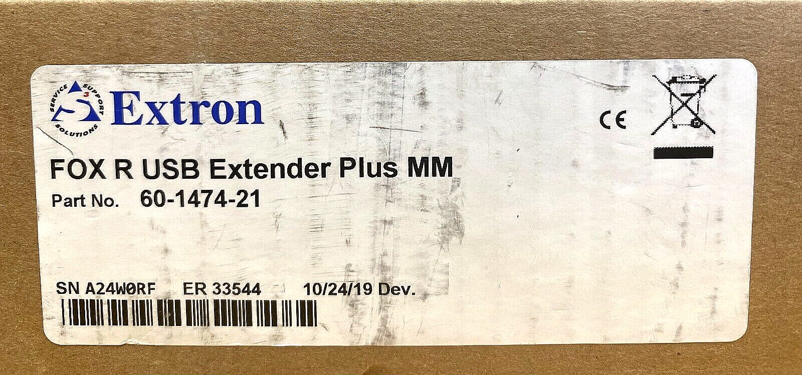 Extron Fox R USB Extender Plus MM (P / N : 60-1474-21) – LPAV