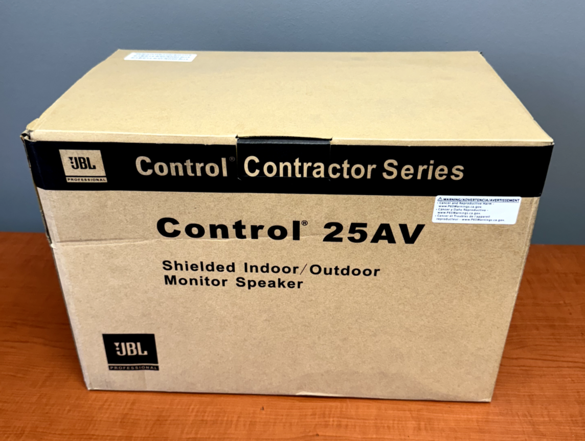 JBL Control 25AV Compact Indoor Outdoor Background Foreground Loudspea ...