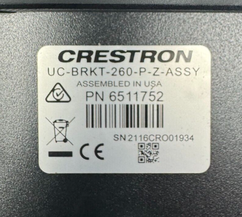 Crestron UC-BRKT-260-P-Z-ASSY UC Bracket Assembly 6511752 – LPAV