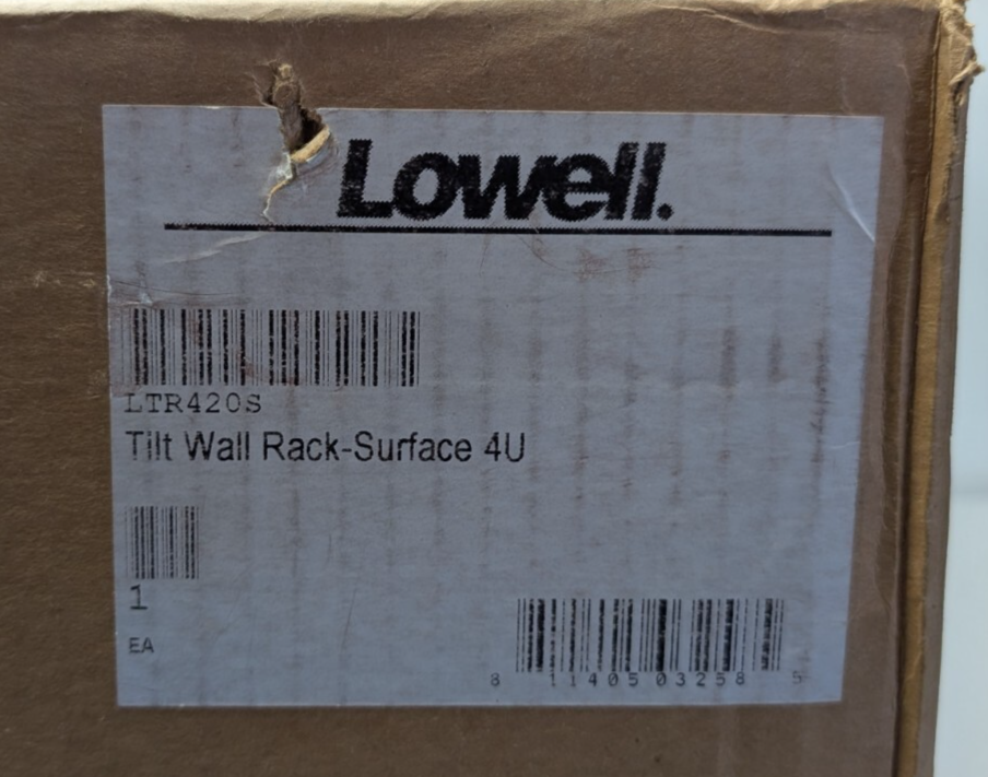 Lowell LTR402S Tilt Wall Rack- Surface 4U – LPAV