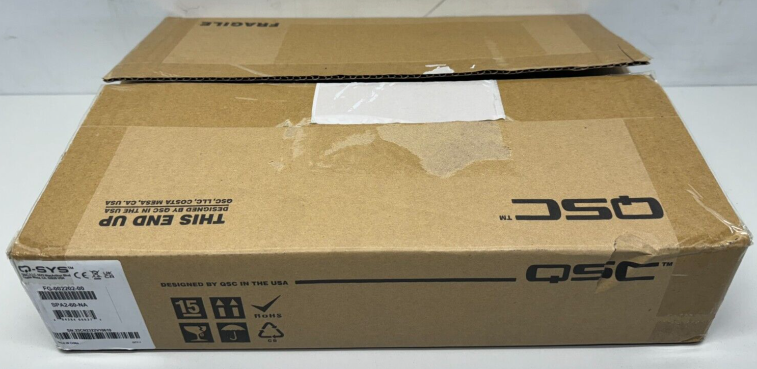 QSC Q-SYS SPA2-60-NA 2 Channel EnergyStar Power Amplifier – LPAV