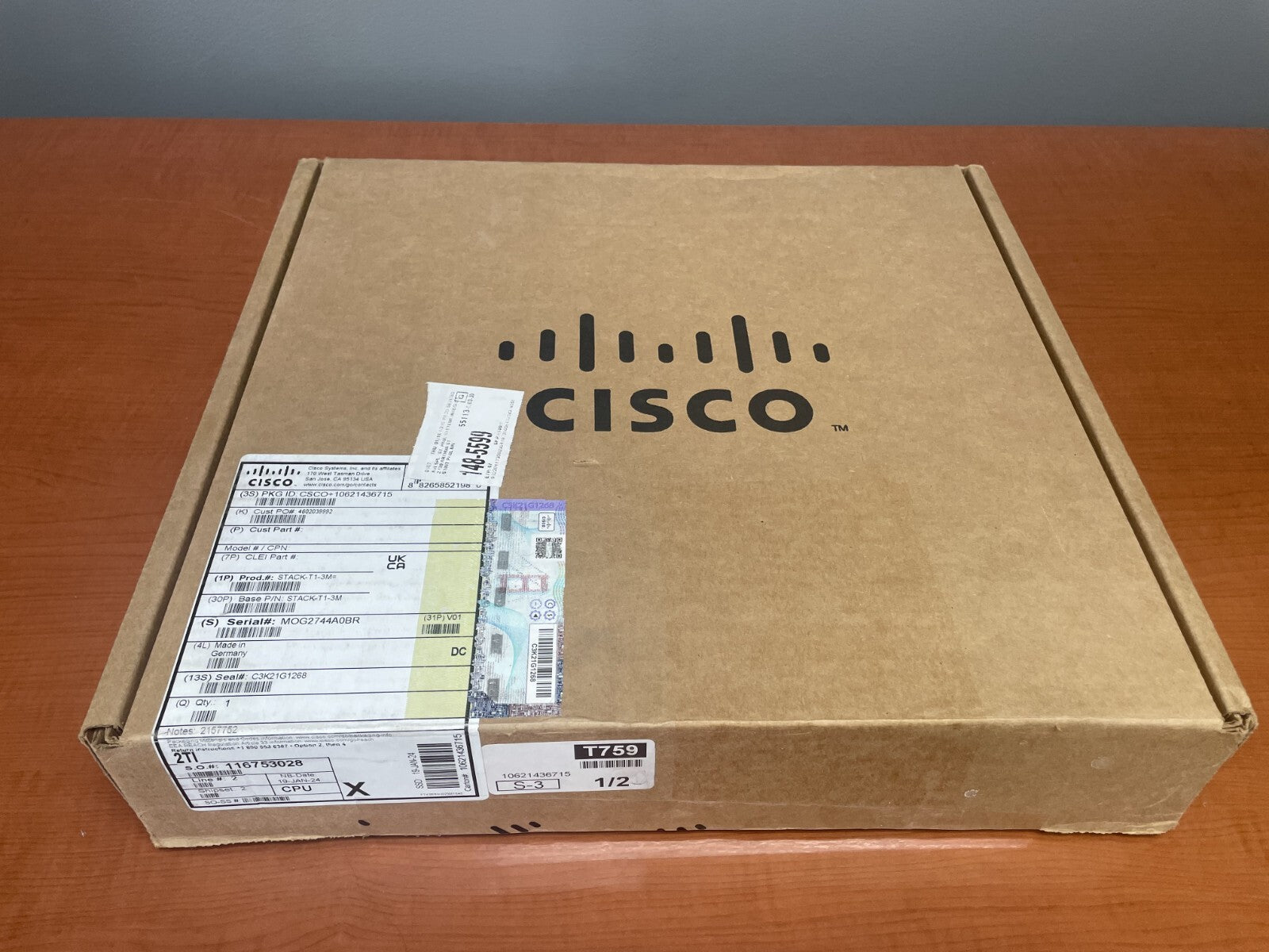 Cisco STACK-T1-3M StackWise-3M Stacking Cable – LPAV