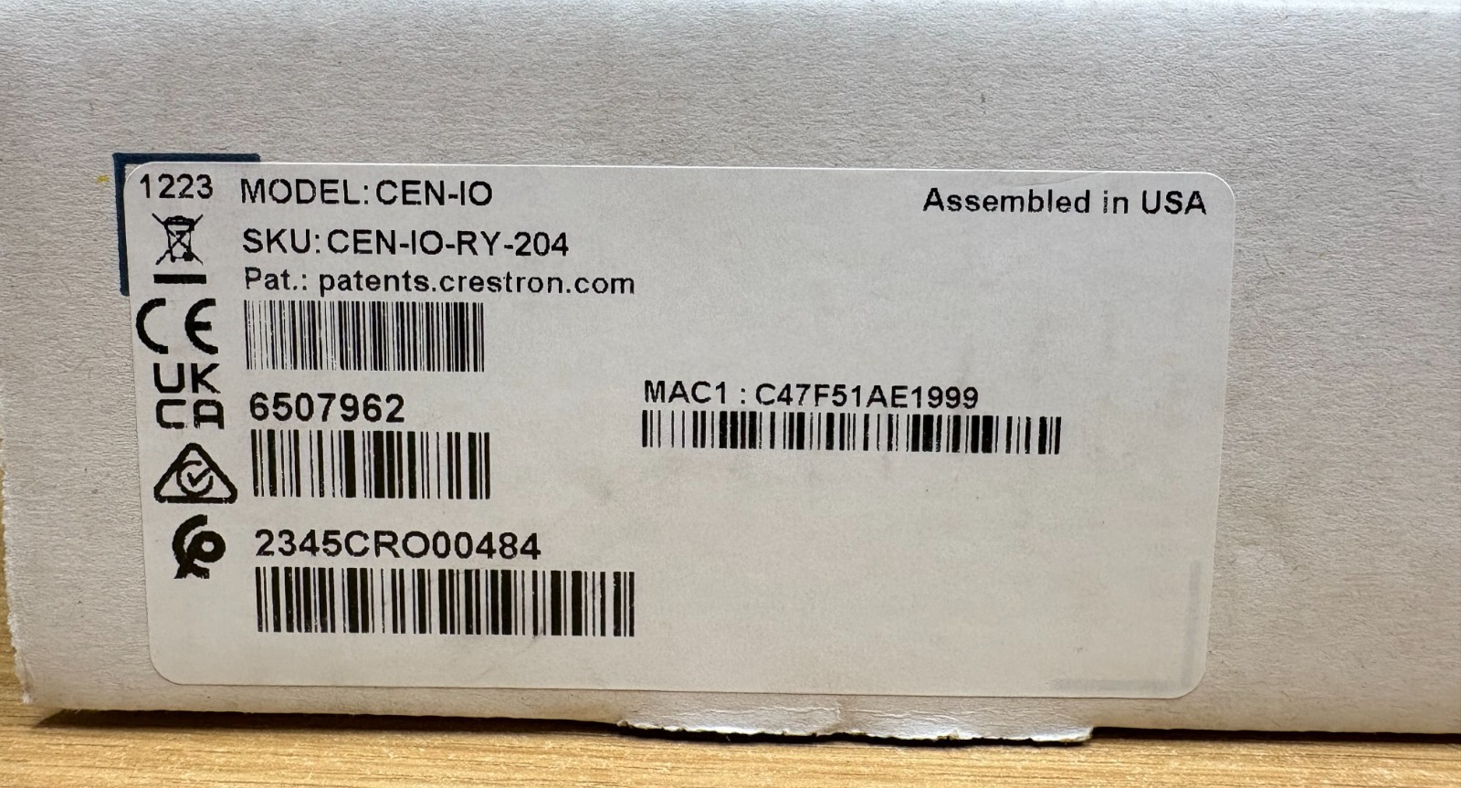 Crestron CEN-IO-IR-204 Wi-Fi Network I/O Extender with 4 IR Ports – LPAV