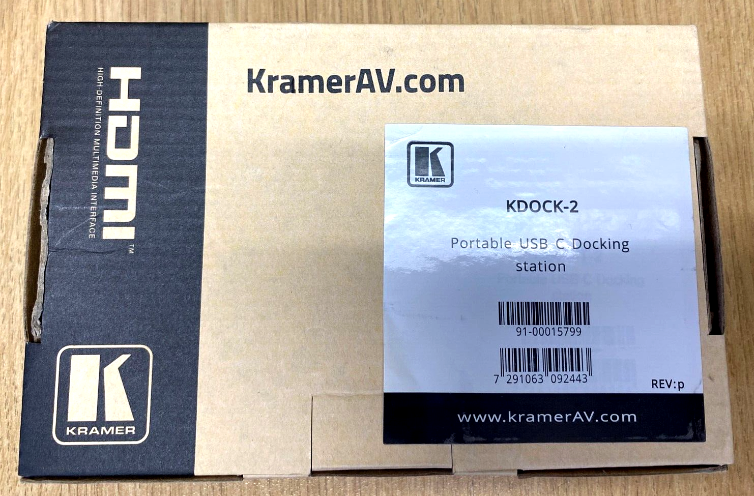 Kramer KDOCK-2 Portable USB-C Docking Station (91-00015799) – LPAV