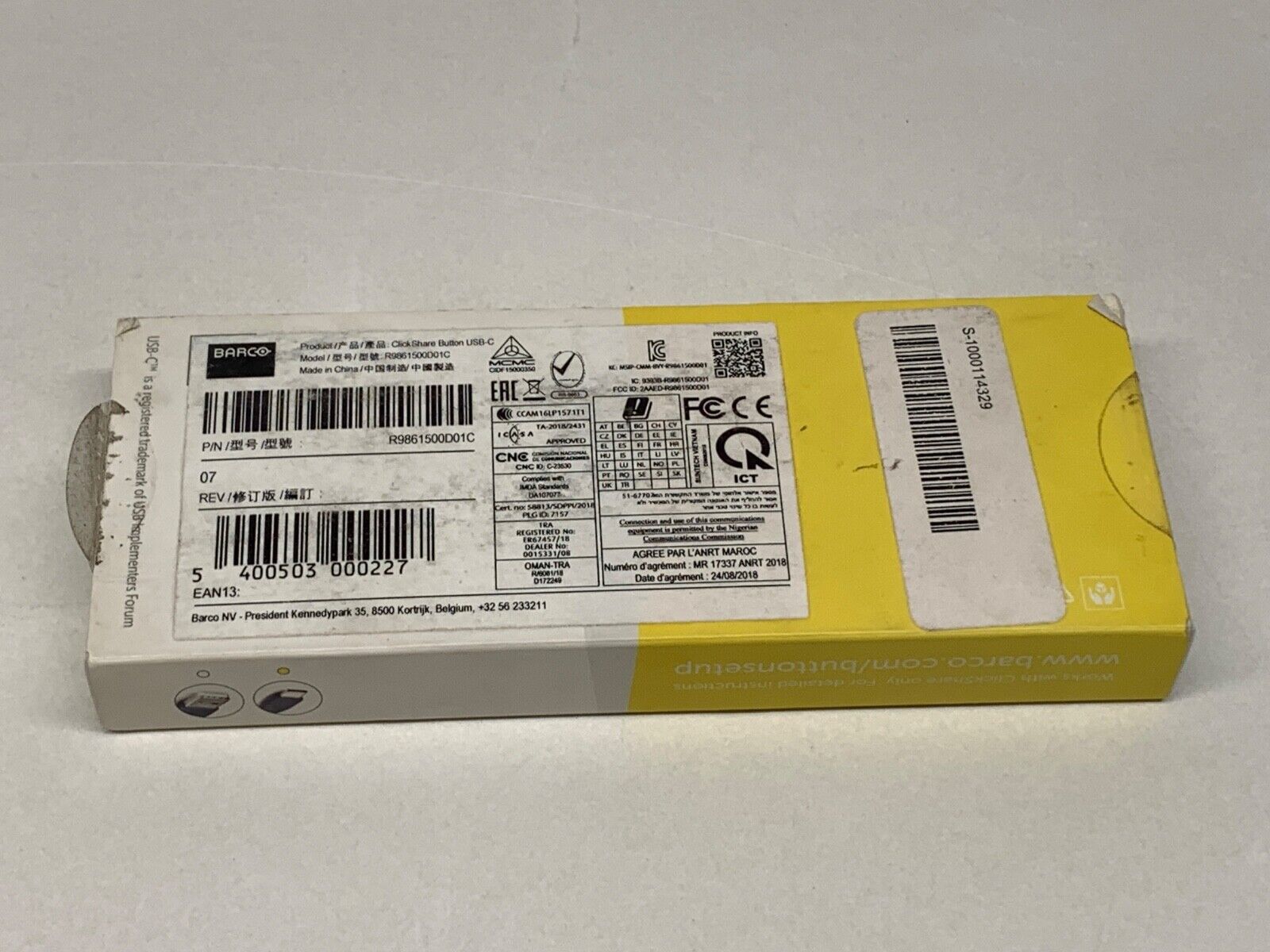 Barco ClickShare Button - R9861500D01 / REV 07 – LPAV
