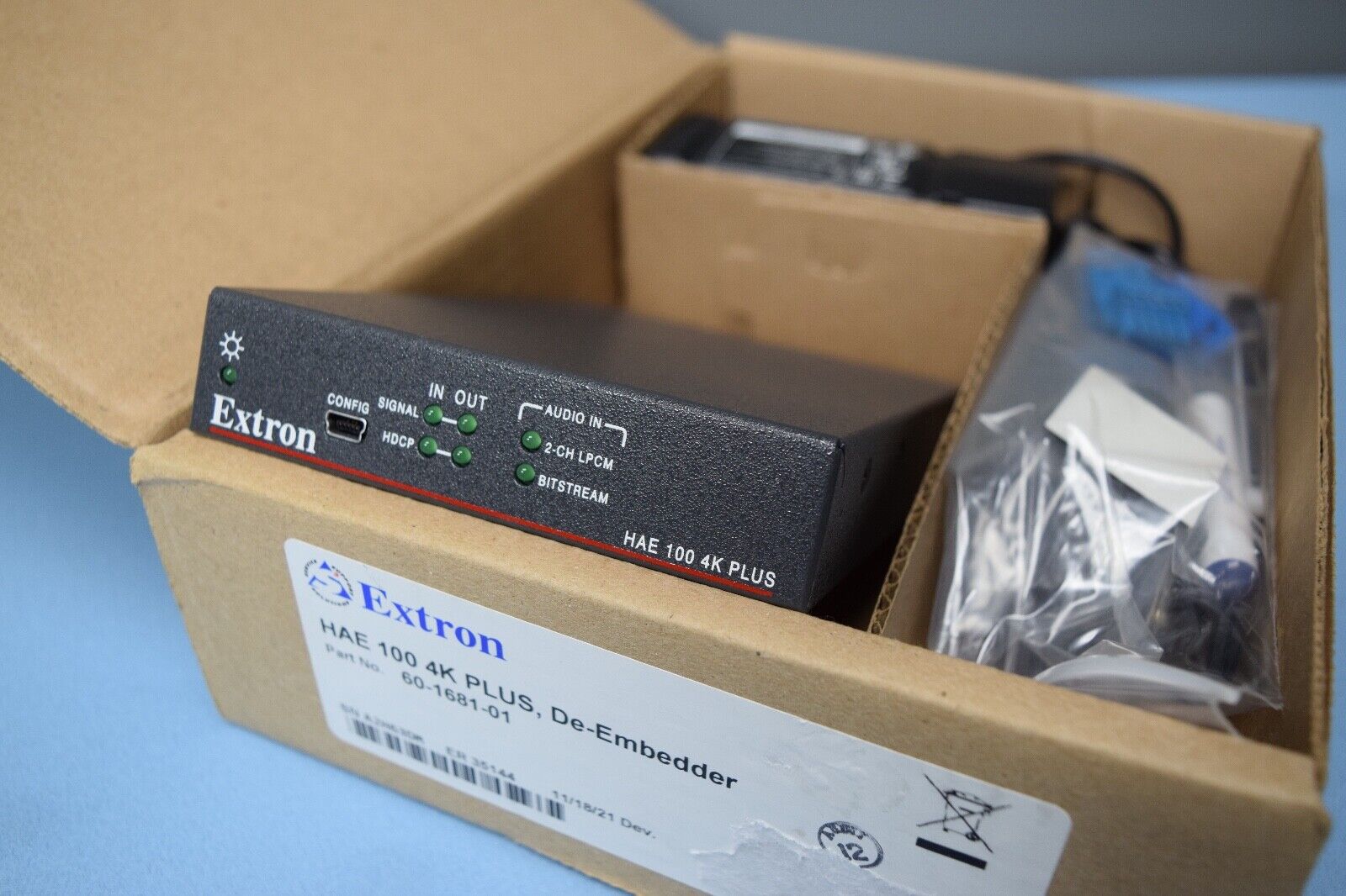 Extron HAE 100 4K Plus 4K/60 HDMI Audio De-Embedder 60-1681-01 – LPAV