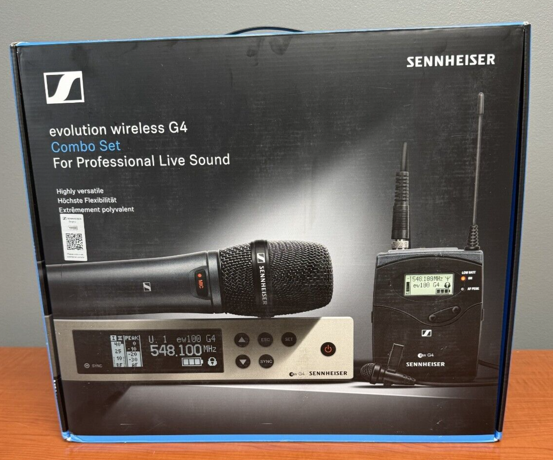 Sennheiser EW 100 G4 ME2/835-S-A Wireless Handheld and Lavalier Mic Sy ...