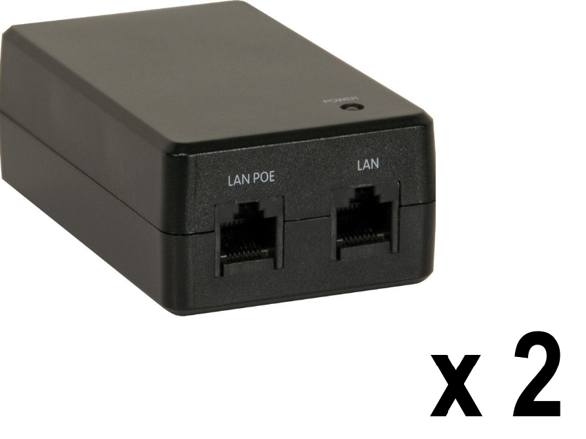 Crestron PWE-4803RU - LOT of 2 NEW - 802.3af PoE Injectors Power over ...