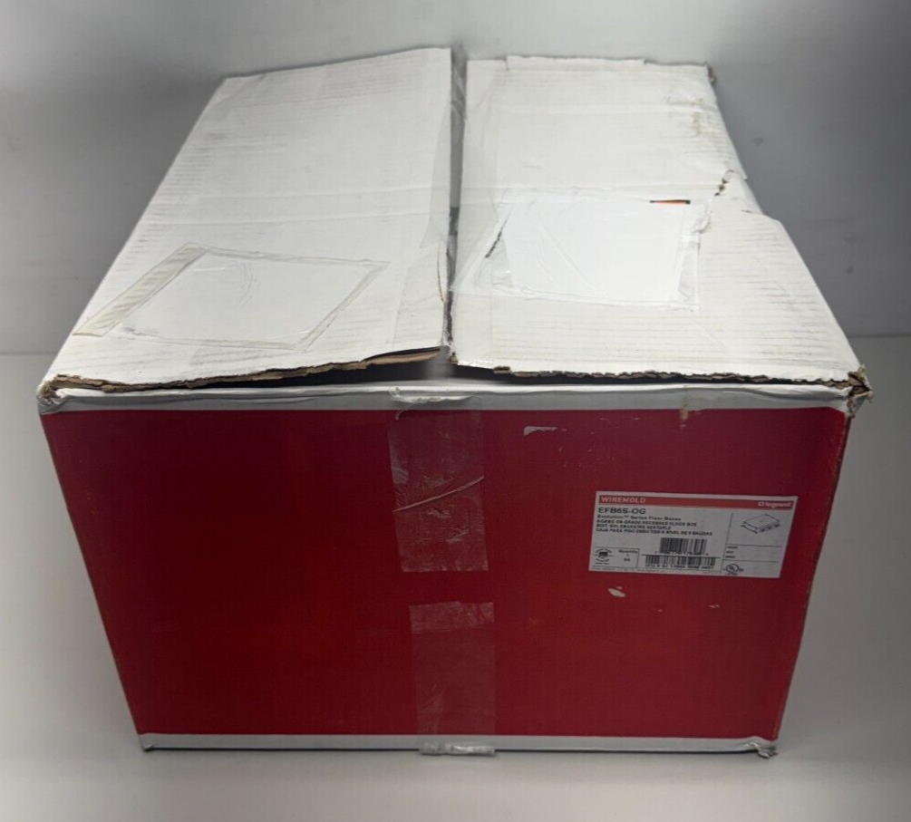 Legrand Wiremold EFB6S-OG Evolution Series Six Gang On-Grade Floor Box ...