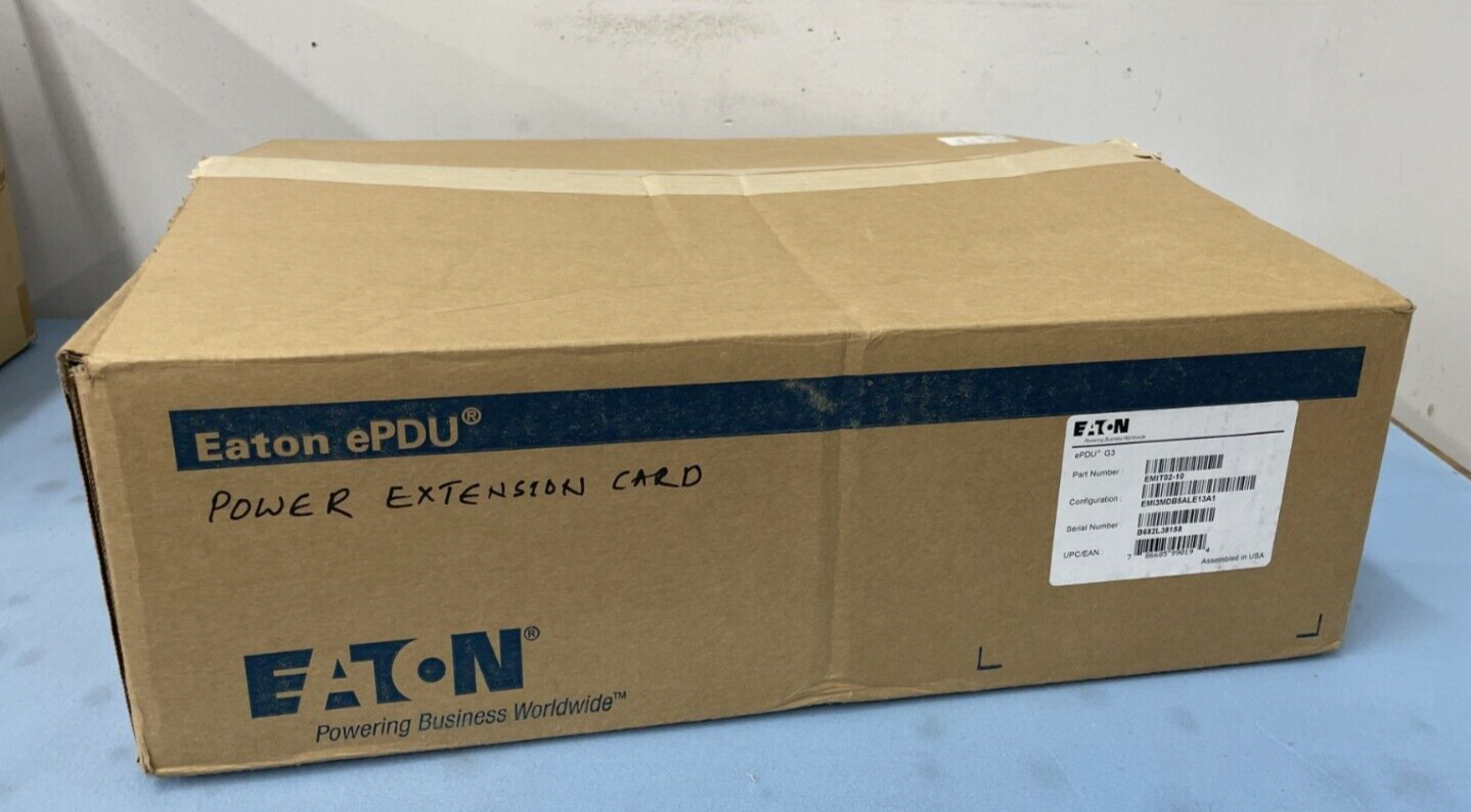 Eaton ePDU G3 EMIT02-10 Metered 1RU Input Rack Power Distribution Unit ...
