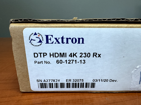Extron DTP 4K HDMI 230 Rx Receiver 60-1271-13 NEW – LPAV