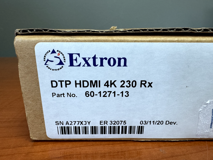 Extron DTP 4K HDMI 230 Rx Receiver 60-1271-13 NEW – LPAV