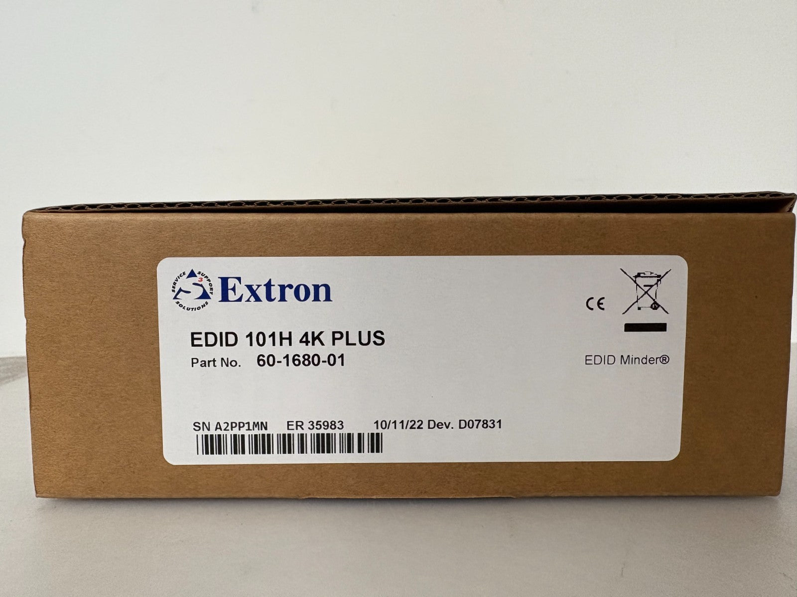 Extron EDID 101H 4K Plus HDMI EDID Emulator with EDID Minder (P/N: 60 ...