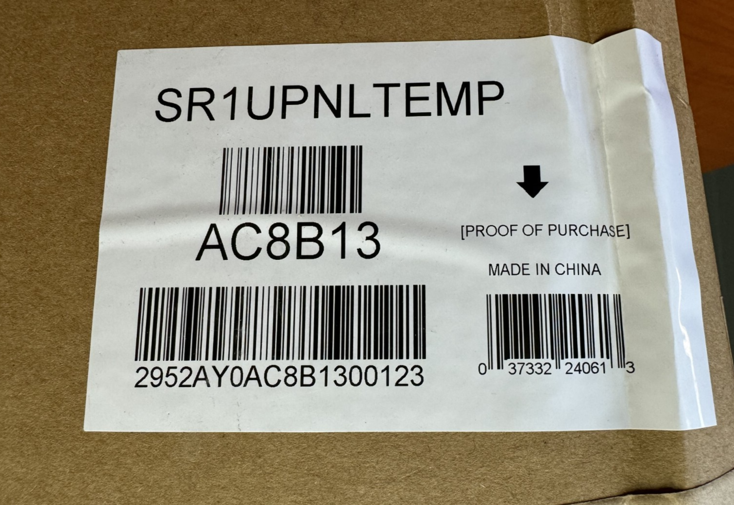 Eaton Tripp Lite SR1UPNLTEMP SmartRack 1U Digital Temperature Sensor N ...