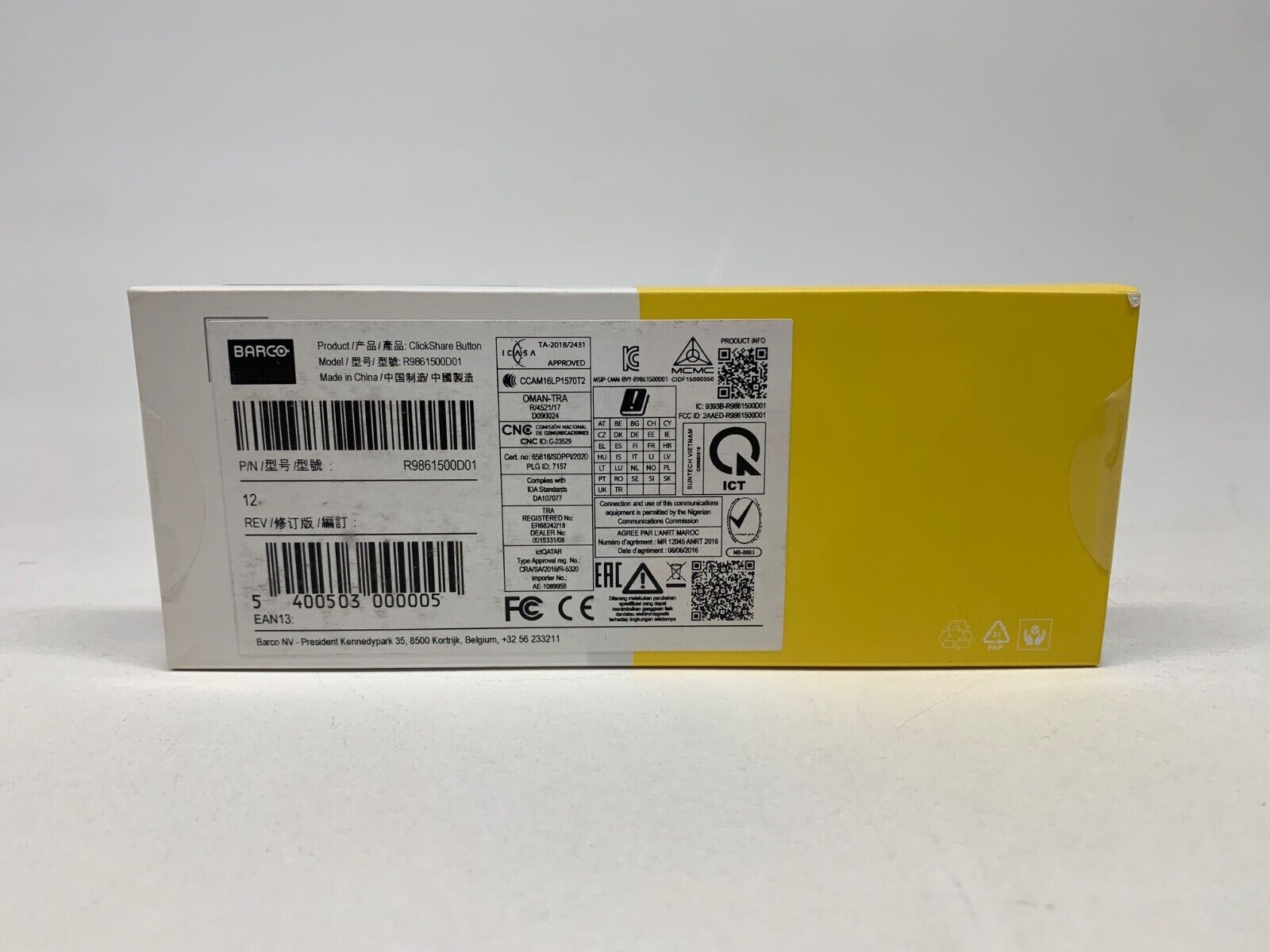 Barco ClickShare Button - R9861500D01 / REV 12 – LPAV