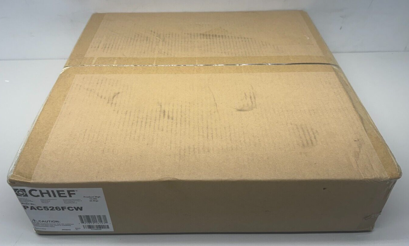 Chief PAC526FCW Large In-Wall Storage Box with Flange and Cover (White ...