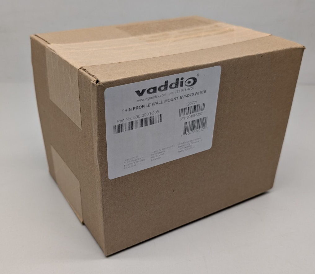 Vaddio 535-2000-205 Thin Profile Wall Mount EVI-D70 White – LPAV