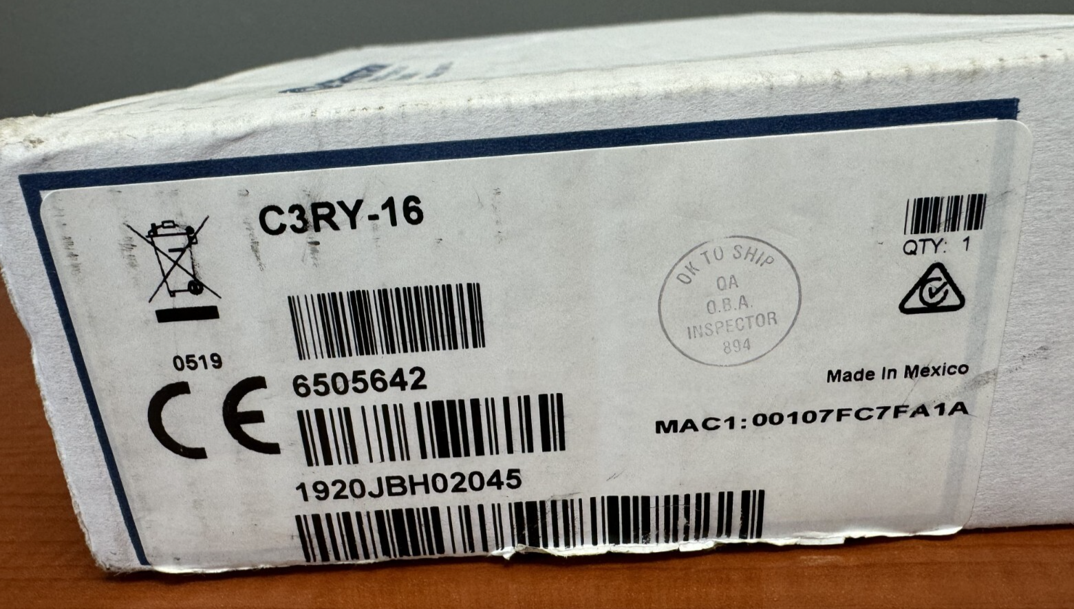 Crestron C3RY-16 3-Series Control Card – 16 Relay Ports 6505642 – LPAV