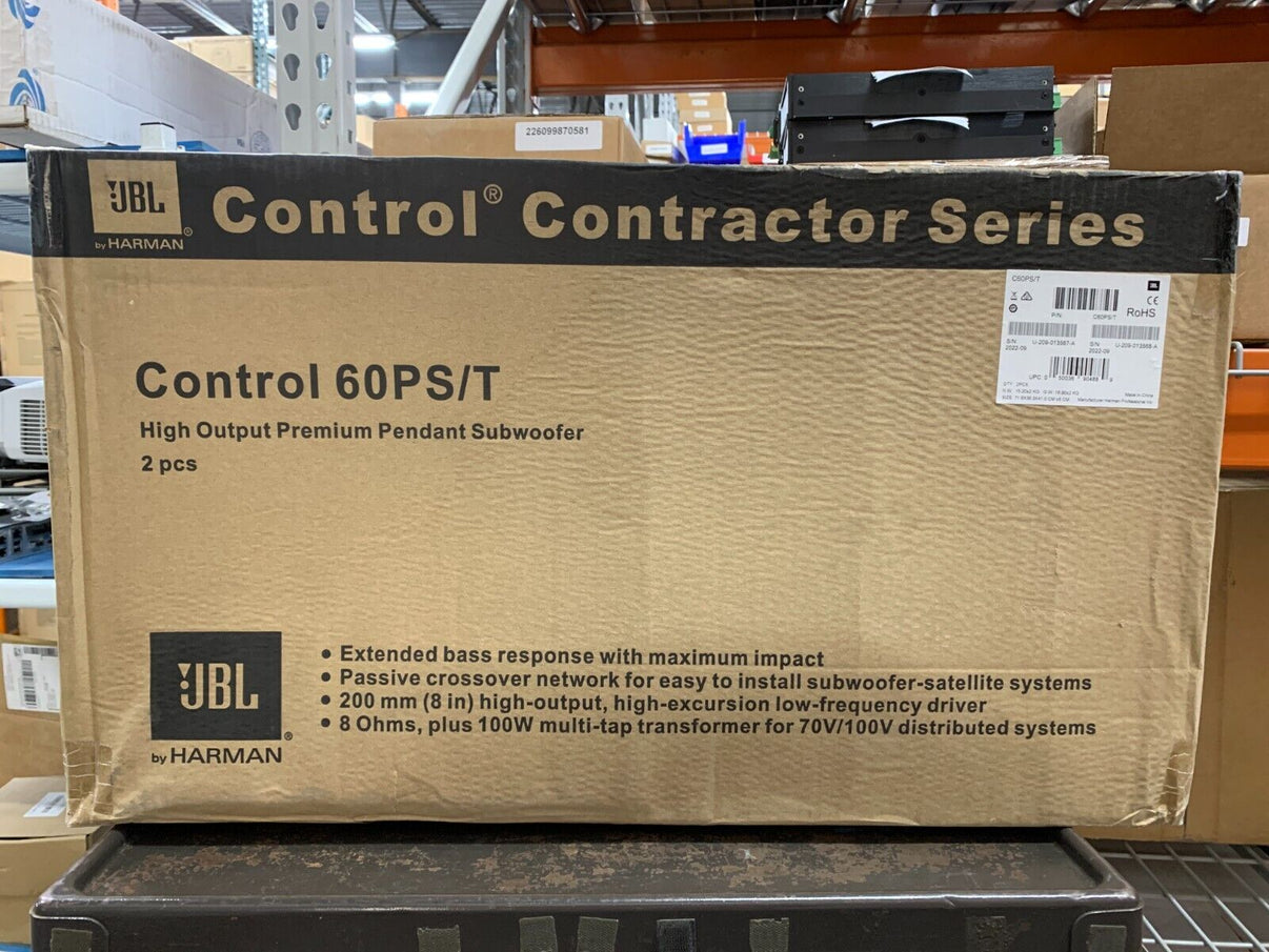 JBL CONTROL 60PS/T - High Output Pendant Subwoofer, Passive Crossover ...