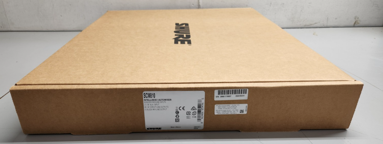 Shure SCM810 8-Channel Microphone Mixer – LPAV