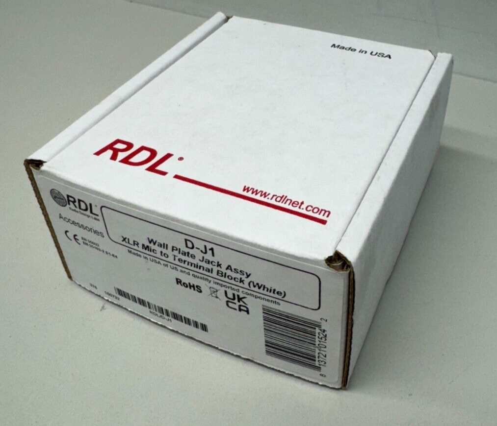 RDL D-J1 Wall Mount XLR Microphone Input Panel – LPAV