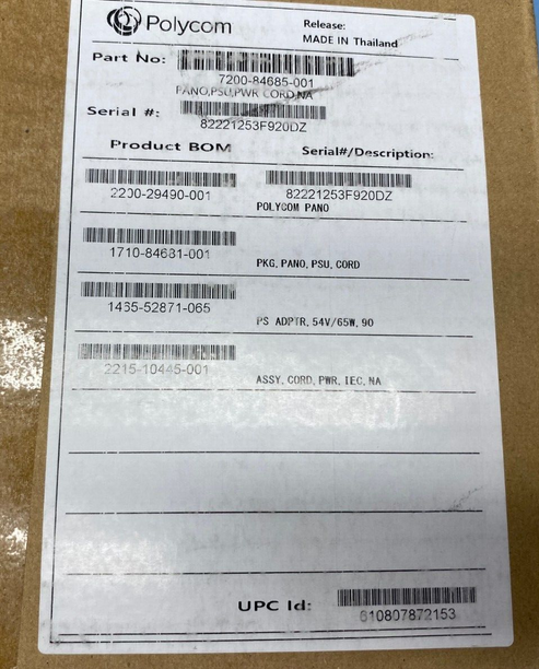 Poly 7200-84685-001 Pano Presentation Server – LPAV