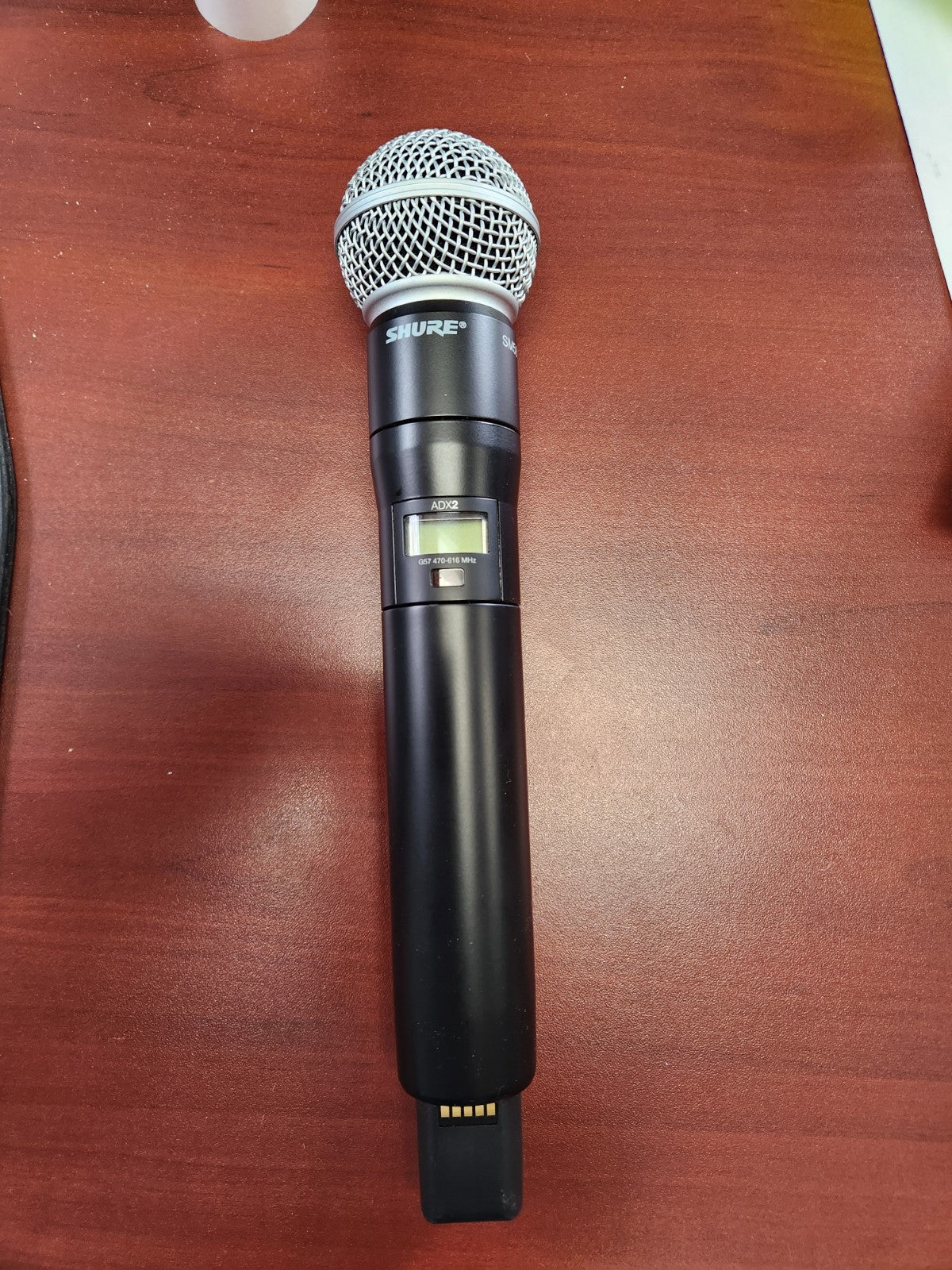 Shure ADX2/SM58 Wireless Handheld Microphone Transmitter G57 470-610 M ...