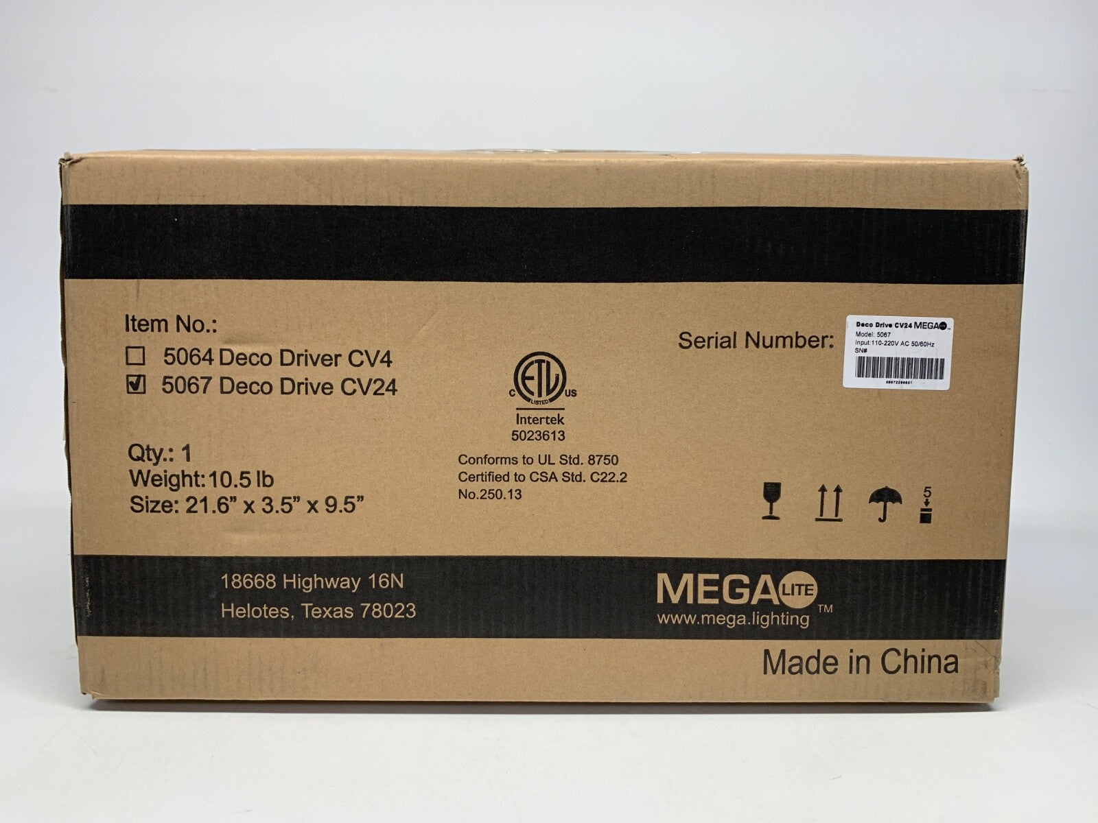 MegaLite 5067 DECO Drive CV24 24 Output Driver – LPAV