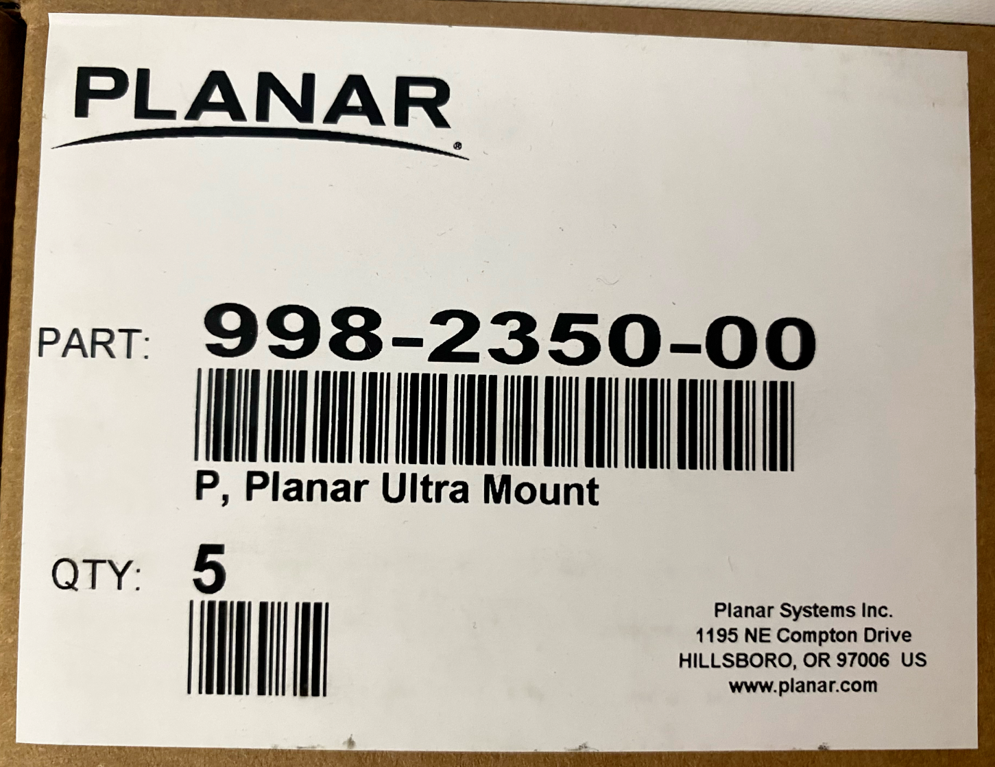 Planar 998-2350-00 Ultra Mount (5 Units in Box) – LPAV