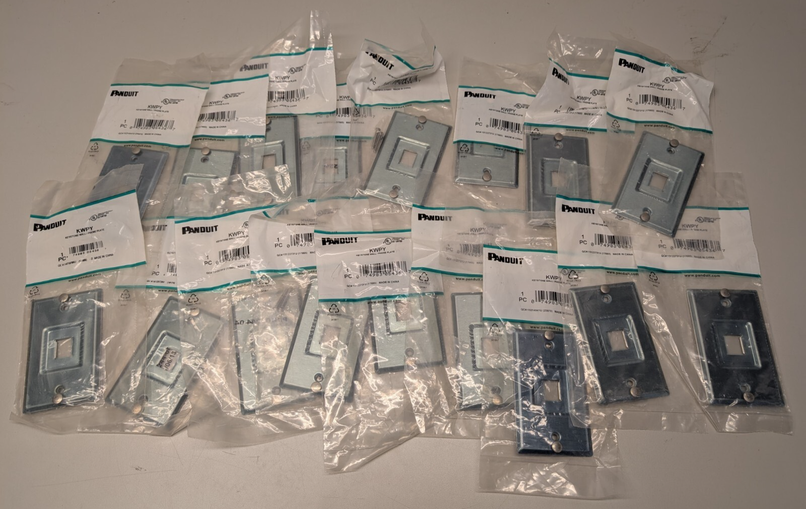 Panduit KWPY Keystone Wall/Phone Plate LOT OF 17 – LPAV