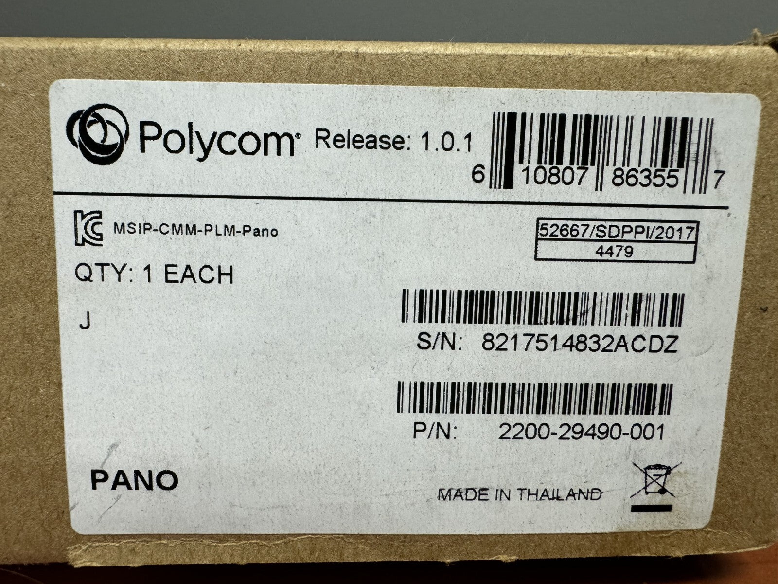 Polycom 7200-84685-001 Pano 4K Wireless Content Sharing Device Hub – LPAV