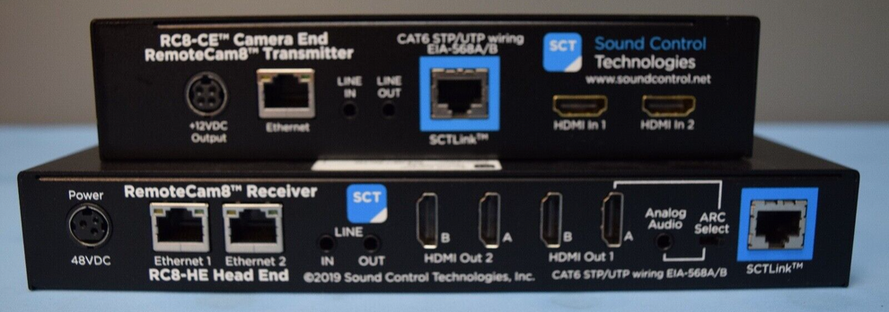 Sound Control Technologies RC8-CE RemoteCam8 Transmitter & RC8-HE Head ...