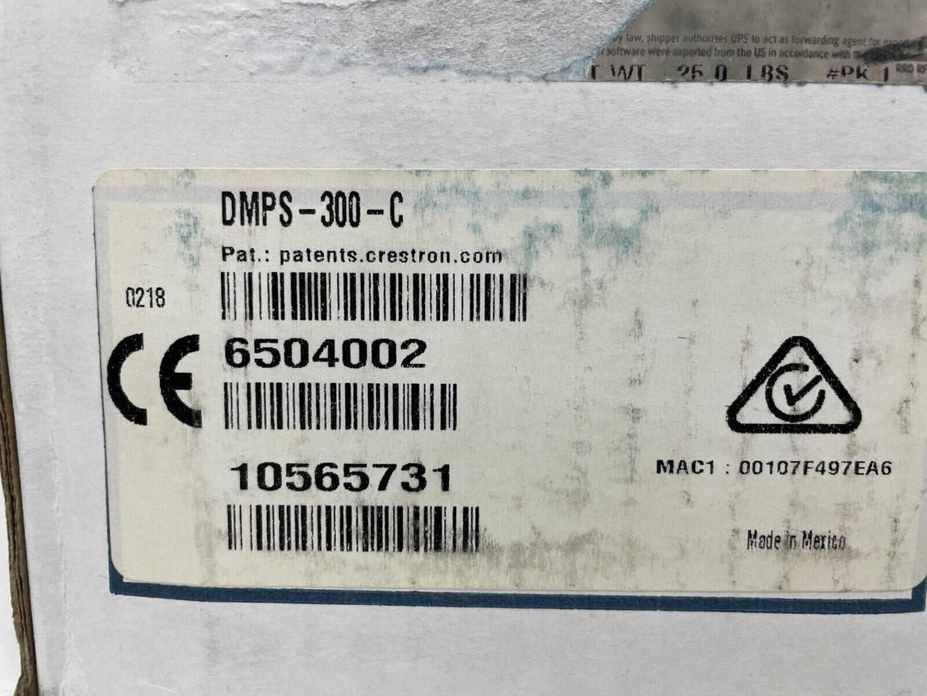 Crestron DMPS-300-C Multimedia Matrix Mic Mixer Audio DSP Amplifier Sy ...