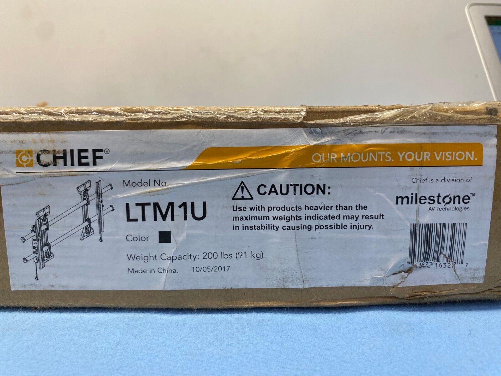 Chief LTM1U Tilting Landscape Wall Mount for TV Monitor Video Display ...