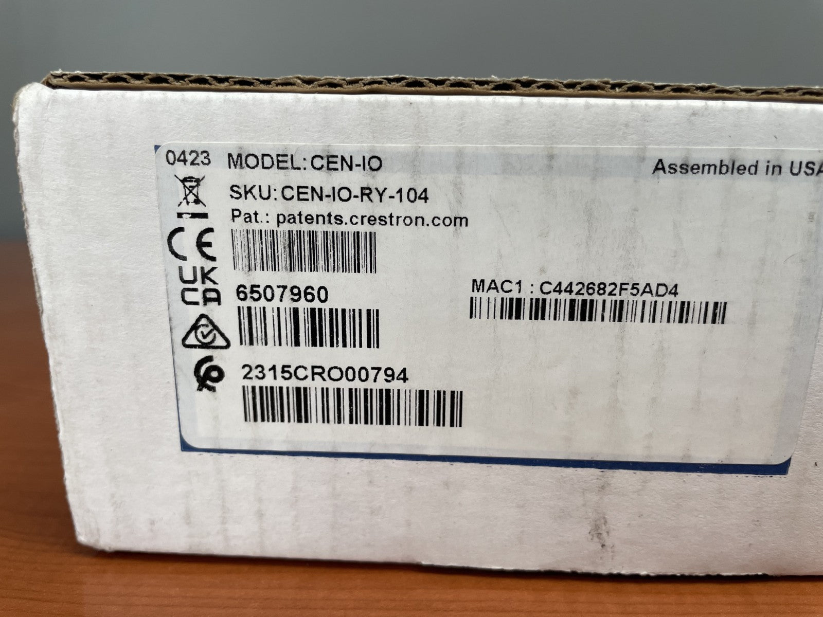 Crestron CEN-IO-RY-104 Wired Ethernet Module 6507960 – LPAV