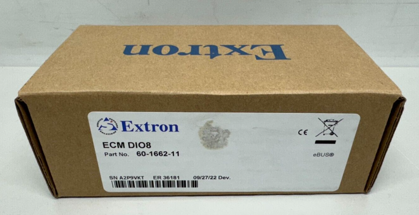 Extron ECM DIO8 eBUS Digital I/O Control Module 60-1662-11 – LPAV