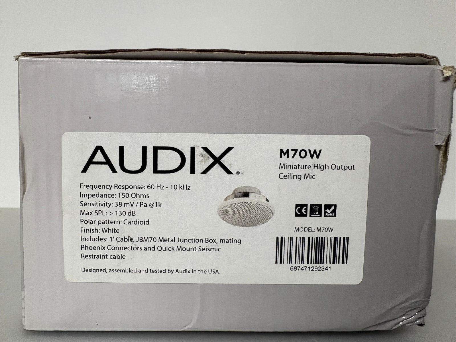 Audix M70W Flush Mount Hi-Output Ceil Microphone – LPAV