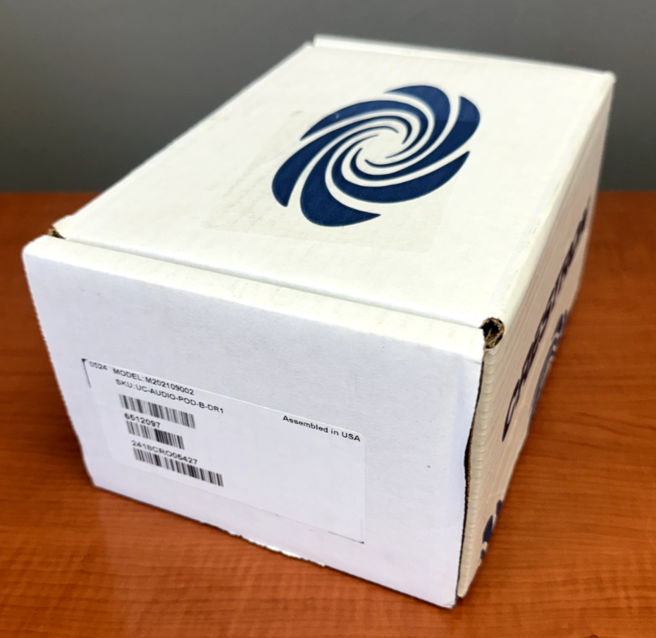 Crestron UC-AUDIO-POD-B-DR1 Flex Pod Wireless Speaker & Microphone Bla ...